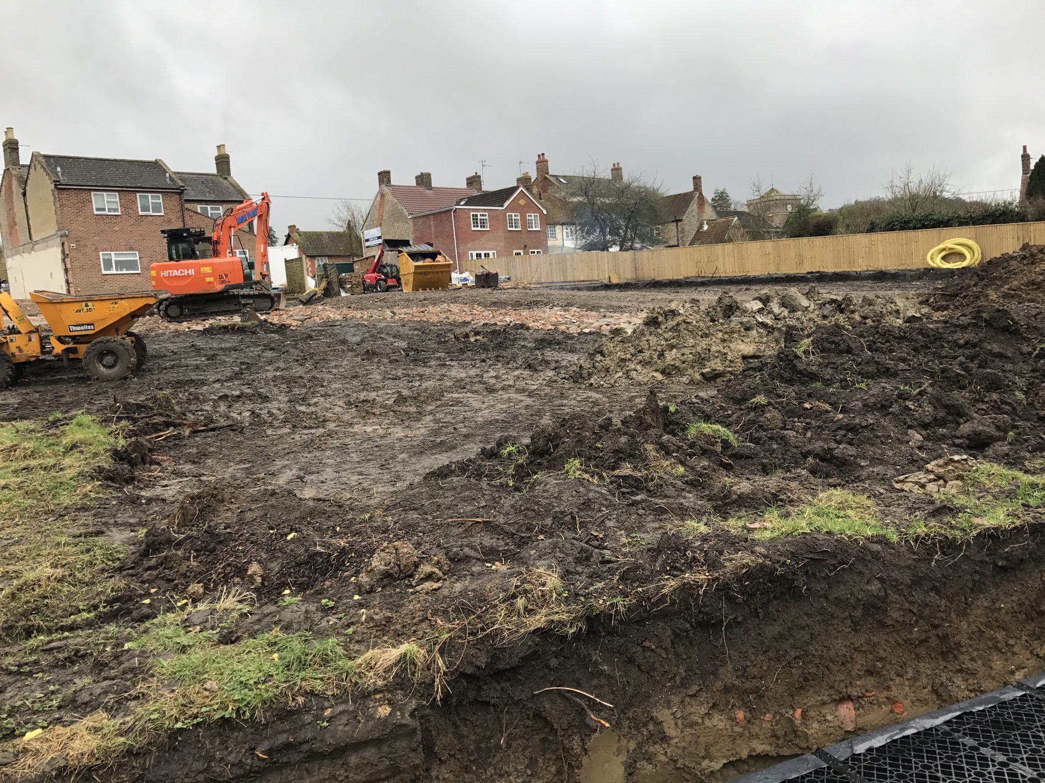 Dilton site levelled - Mendip Developments Ltd